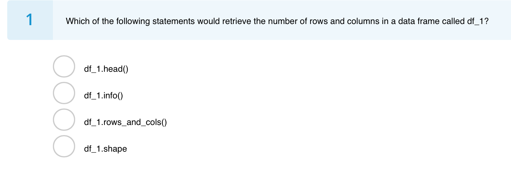 Solved 1 Which of the following statements would retrieve | Chegg.com