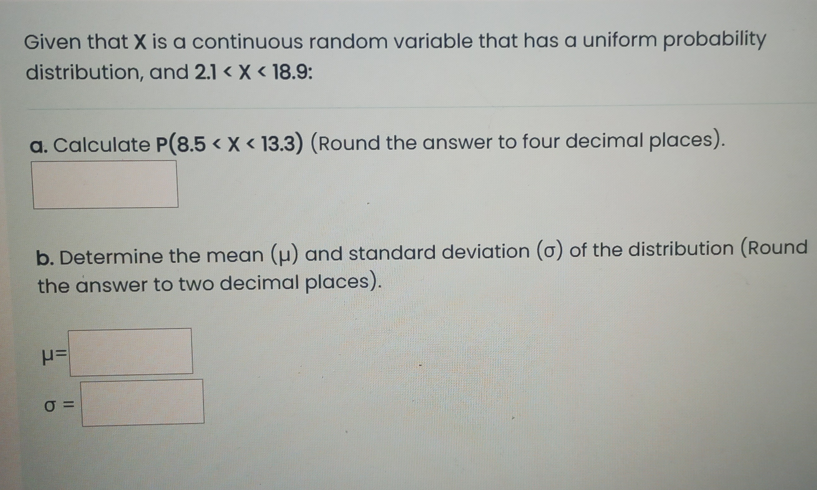 Solved Given that X is a continuous random variable that has | Chegg.com