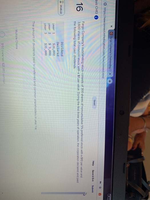 Solved O https://newconnect.mhed uiz CH13 G Help Save &Exit | Chegg.com