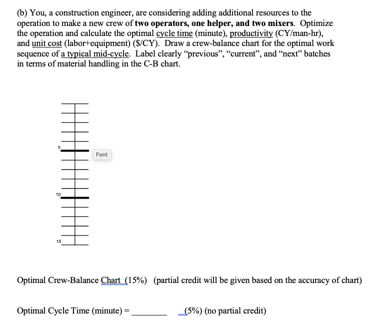 4. Crew-balance analysis & optimization (30%) A | Chegg.com