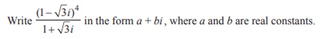 Solved Write (1-32i)41+32i ﻿in the form a+bi, ﻿where a and b | Chegg.com