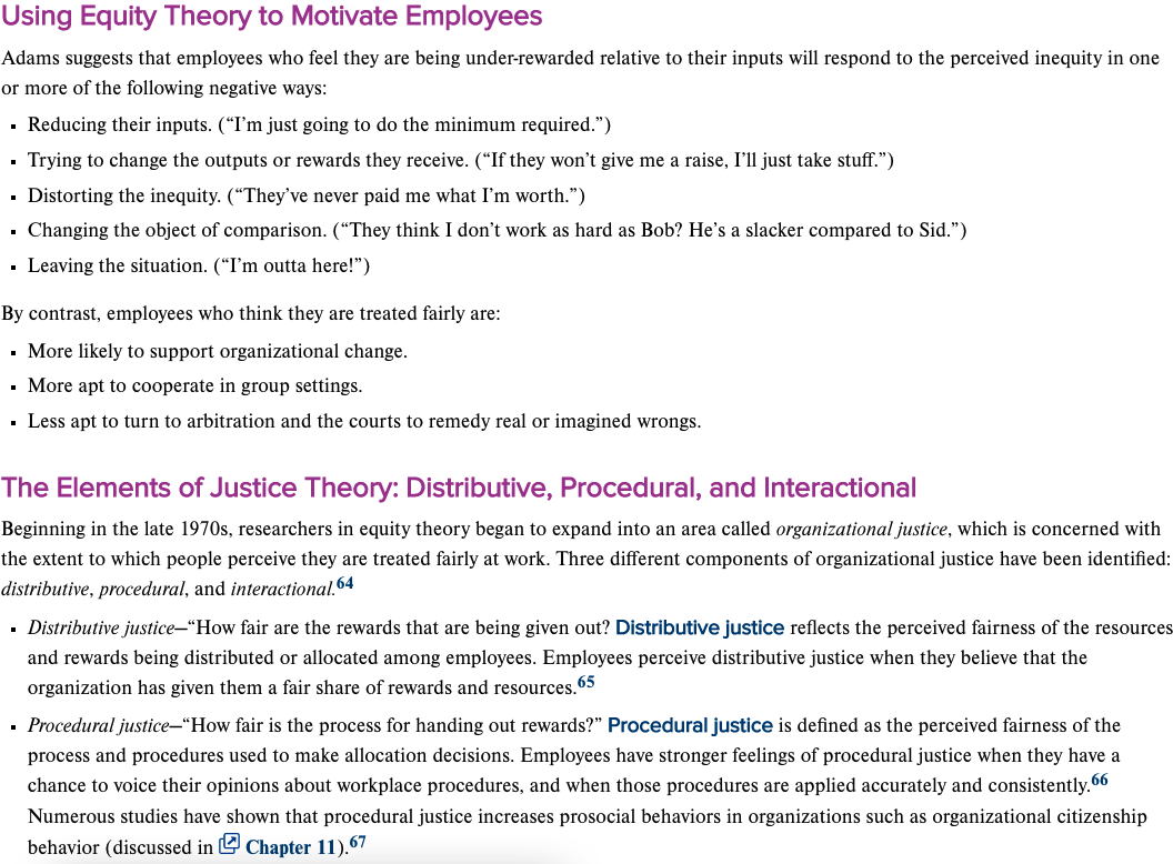 Solved The Elements of Equity Theory: Comparing Your Inputs | Chegg.com