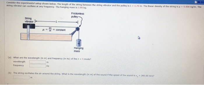 Solved Consider the experimental setup shown below. The | Chegg.com