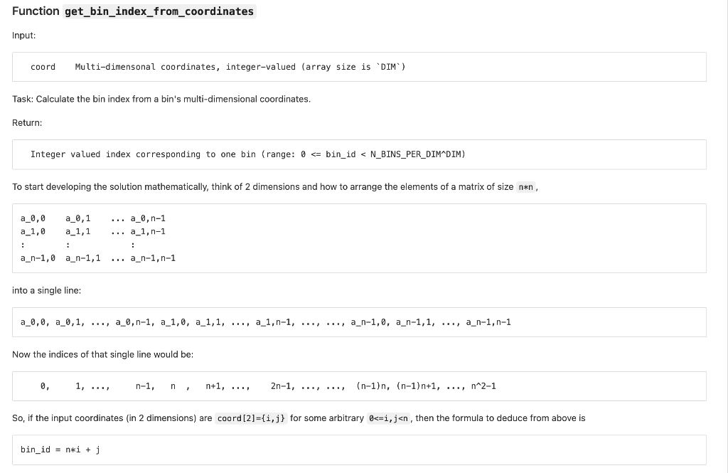 Solved Input: coord Multi-dimensonal coordinates, | Chegg.com