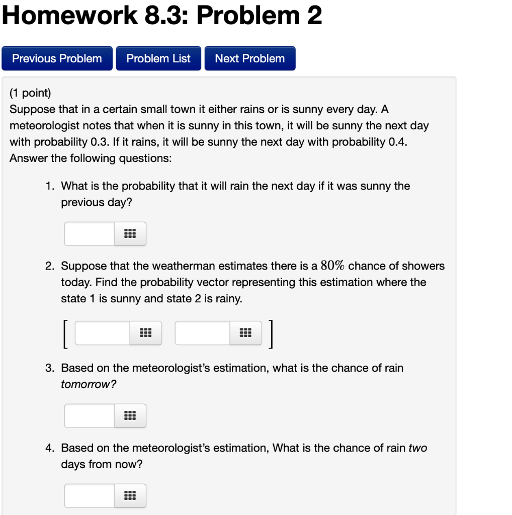 Homework 83 Problem 2 Previous Problem Problem List 2328