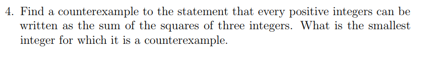 Solved 4. Find a counterexample to the statement that every | Chegg.com
