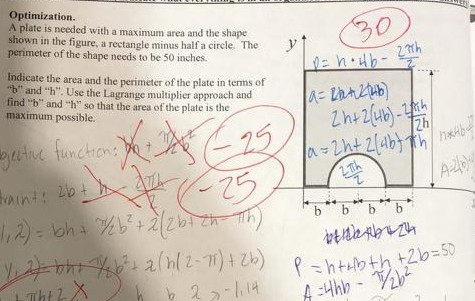 Solved Optimization A plate is needed with a maximum area | Chegg.com