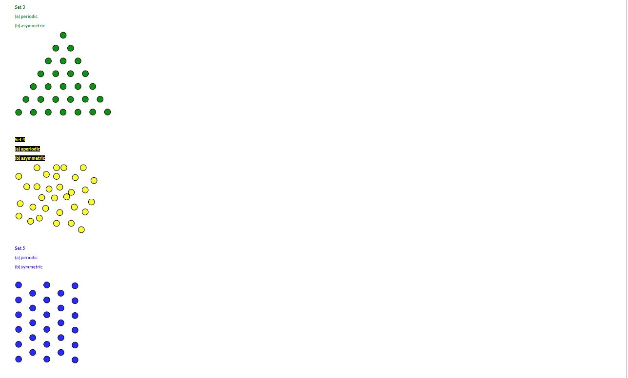 10/12 pts Partial Question 15 For each set of dots | Chegg.com