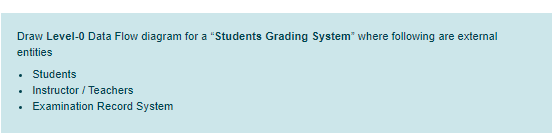 Solved Draw Level-0 Data Flow diagram for a "Students | Chegg.com