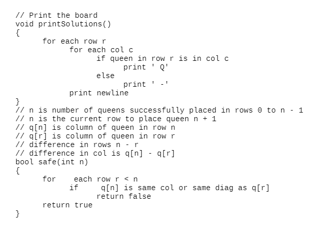 Solved Program in C++. Eight Queens Problem. Place 8 queens | Chegg.com
