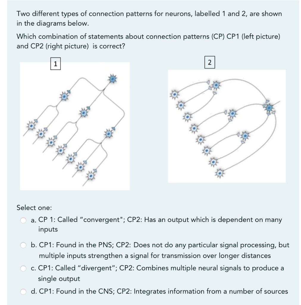 Solved Two different types of connection patterns for | Chegg.com