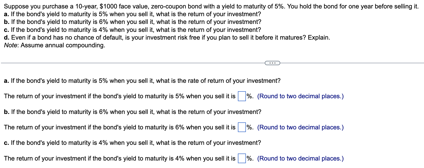 Solved Suppose you purchase a 10 -year, $1000 face value, | Chegg.com