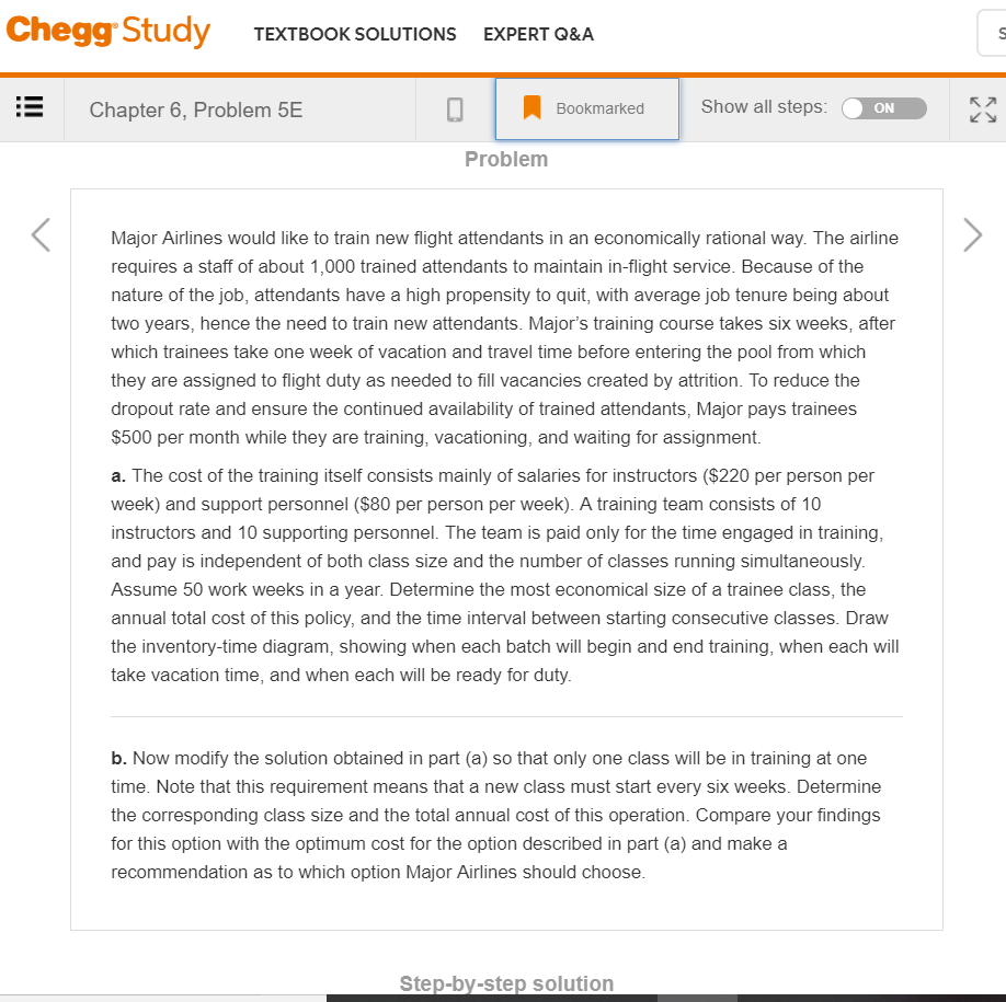 Solved Chegg Study TEXTBOOK SOLUTIONS EXPERT O&A Chapter 6, | Chegg.com