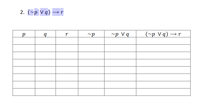 Solved 2. pVq) р 9 r p ~p V q (Ⓡp Vq) r | Chegg.com