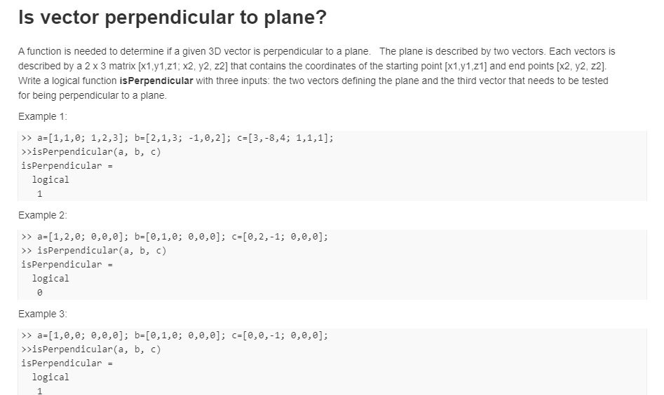Solved Is vector perpendicular to plane? A function is | Chegg.com