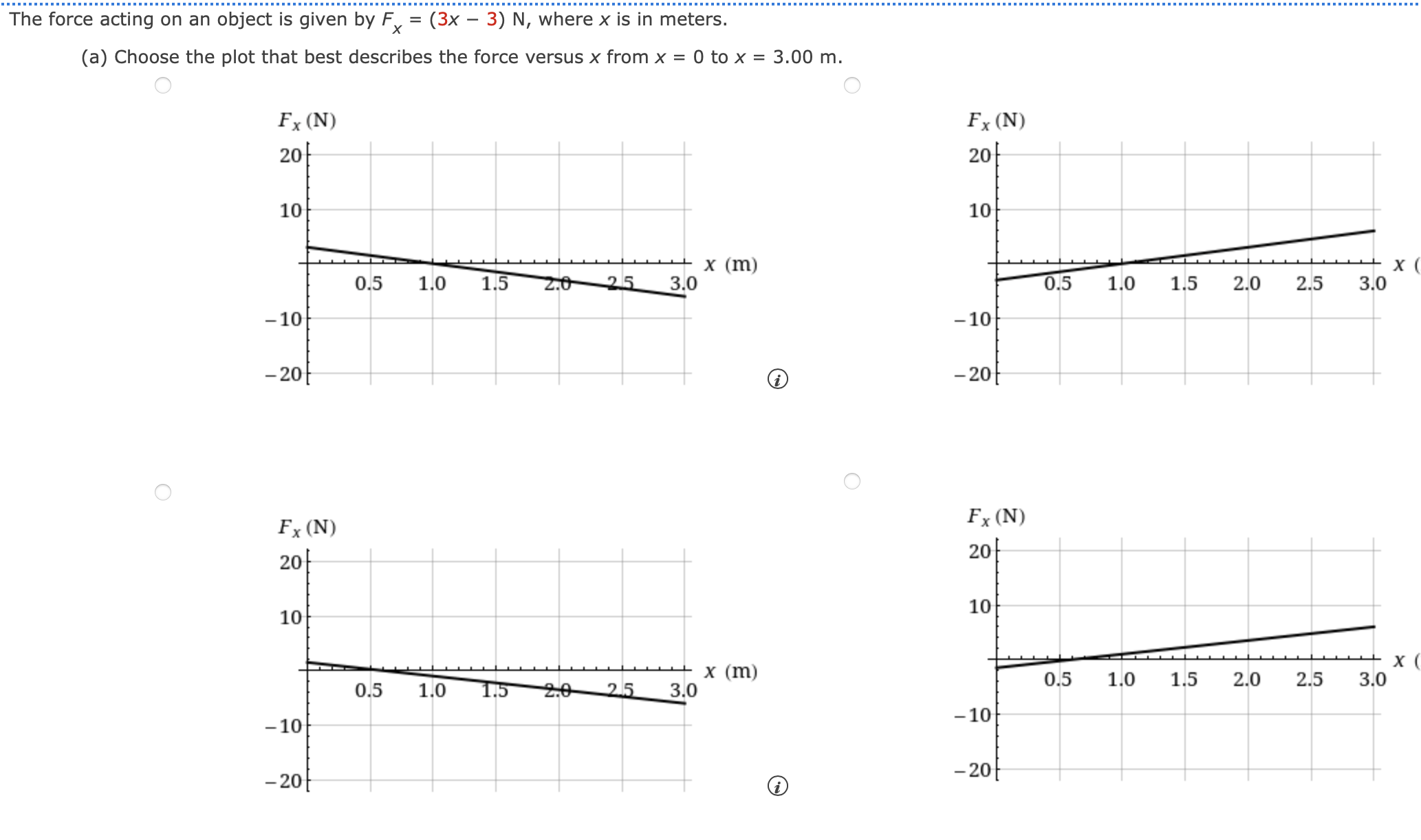 Solved (b) Estimate F(0)._____ NEstimate F(3.0 m).______ | Chegg.com