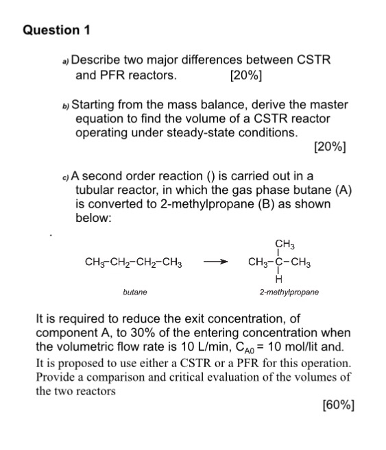 Solved Question 1 Describe two major differences between | Chegg.com