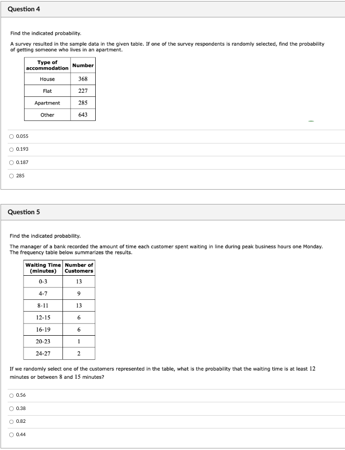 Solved Find the indicated probability. A survey resulted in | Chegg.com