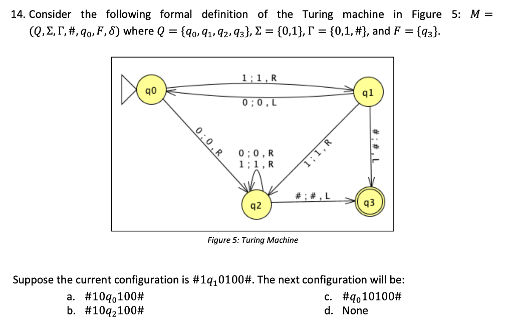 Solved .Consider the following formal definition of the | Chegg.com