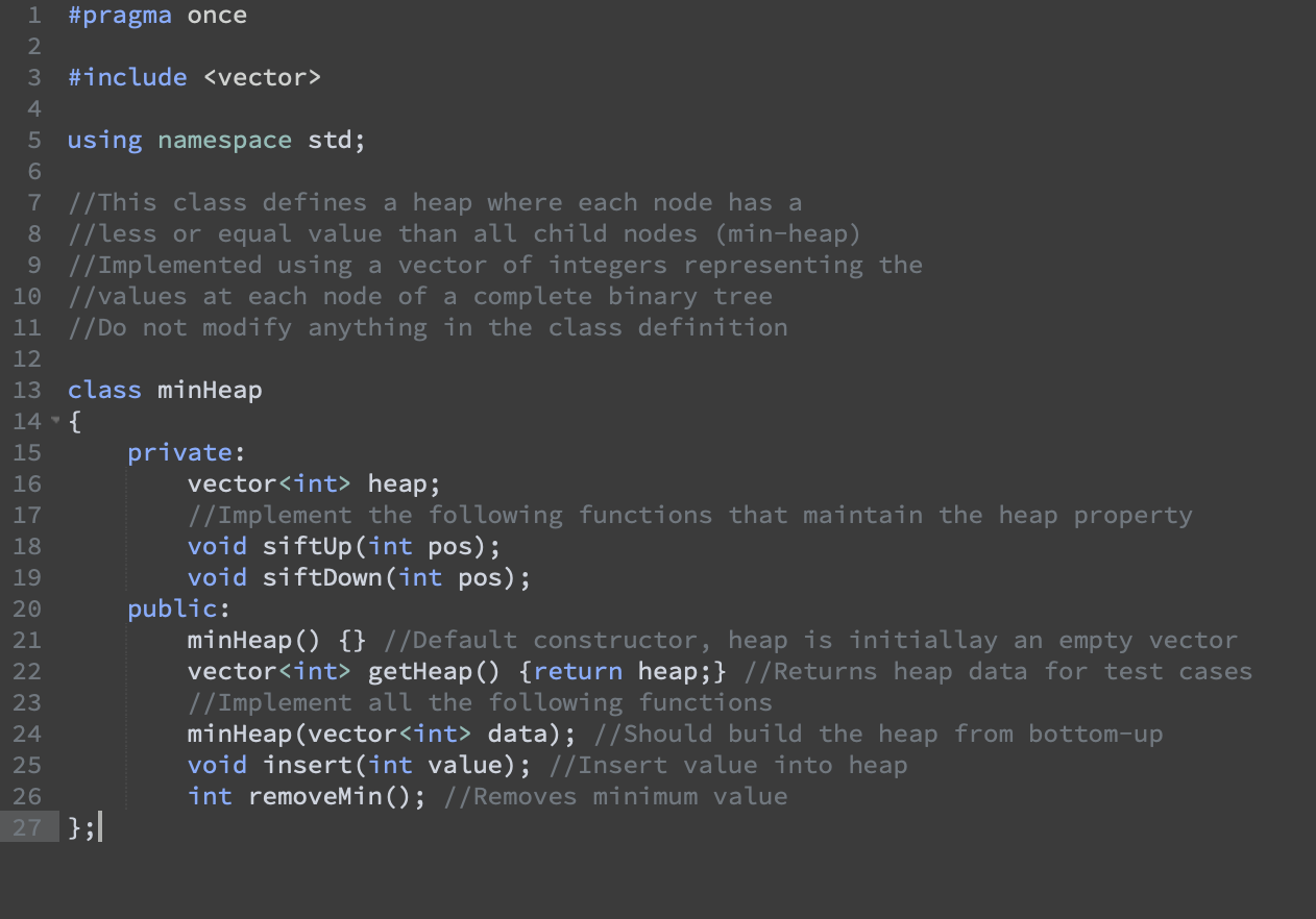 Solved A Min Heap Is A Tree Based Data Structure Where Each 6315