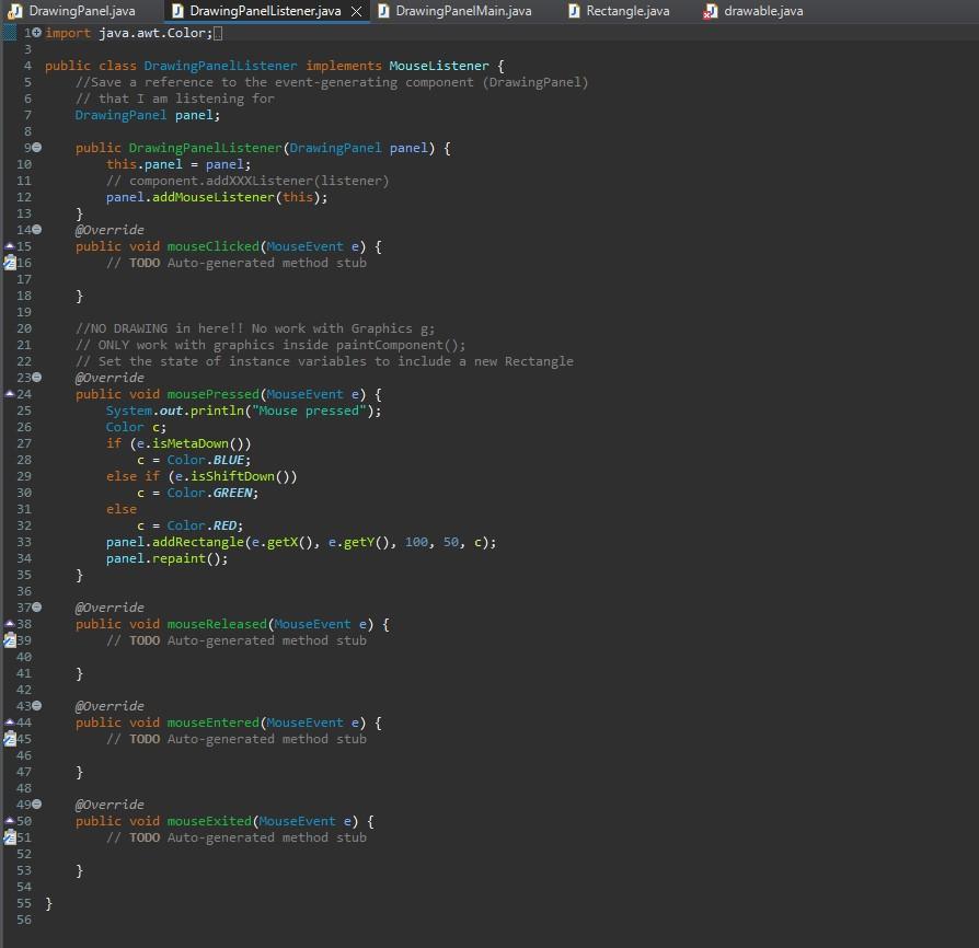 Solved awingPanel.java ∐ DrawingPanelListener.java X J | Chegg.com