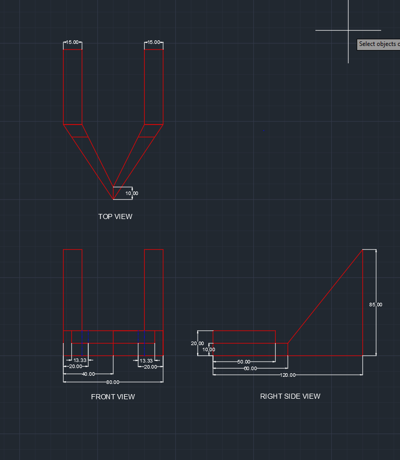 Solved Using AutoCAD: How do you draw a sectional view of | Chegg.com