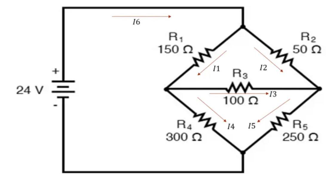 Solved Solve for I1, I2, I3, I4, I5, I6 USE KVL MESH | Chegg.com