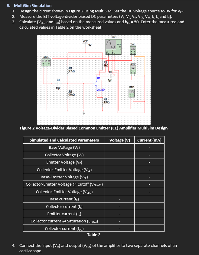 日5. Connect the input (Vin ) of the amplifier to a | Chegg.com