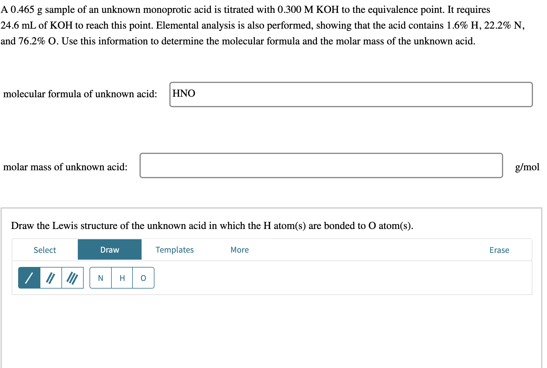 Solved A 0.465 ﻿g sample of an unknown monoprotic acid is | Chegg.com