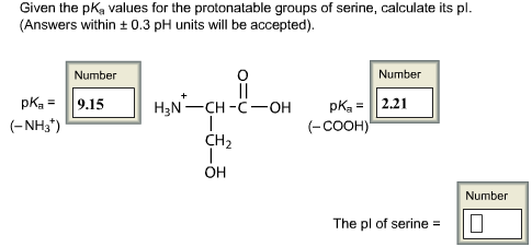 Solved Given the pKa values for the protonatable groups of | Chegg.com