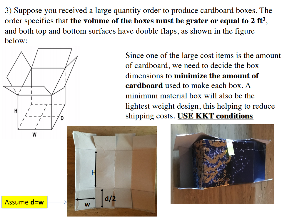 Solved 3) Suppose you received a large quantity order to | Chegg.com