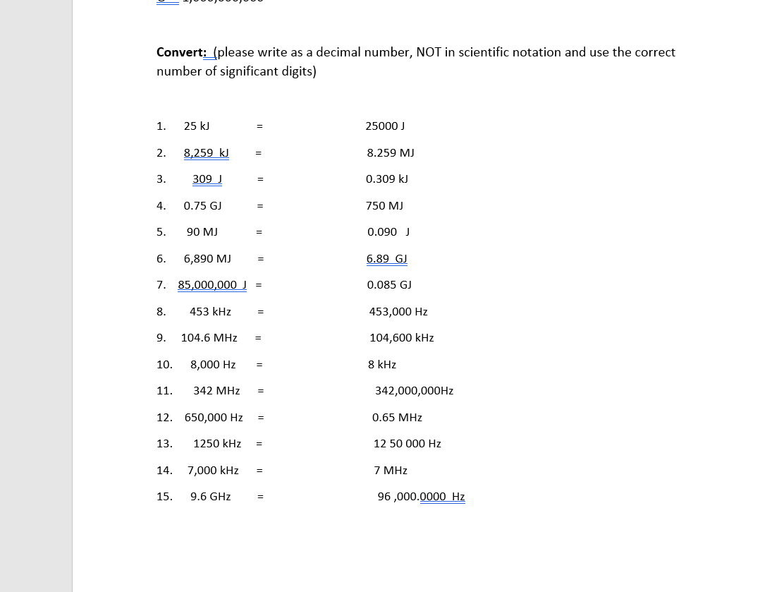 Solved Convert: (please write as a decimal number, NOT in | Chegg.com