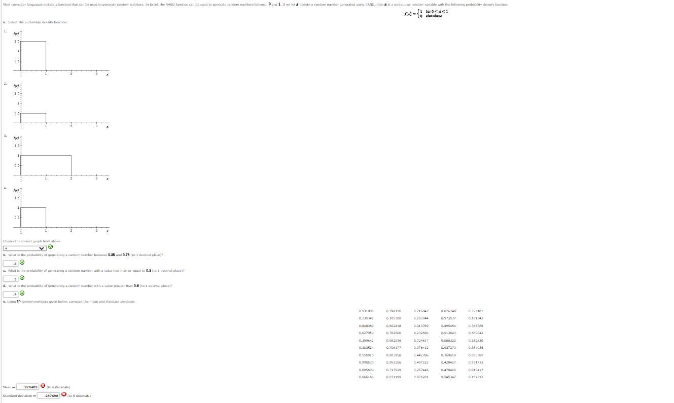 Solved f(x)={1 far 0≤1≤10 elsewhiers a. ﻿Solva the | Chegg.com