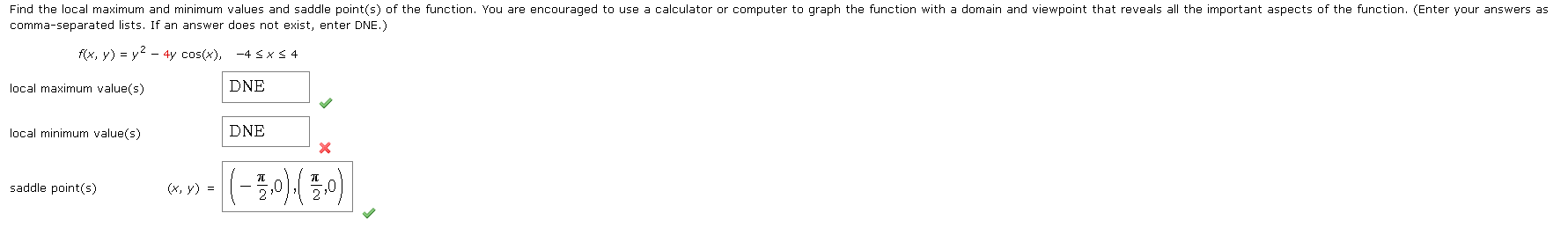 Solved comma-separated lists. If an answer does not exist, | Chegg.com
