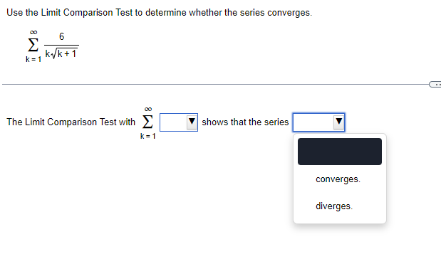 Solved Use The Limit Comparison Test To Determine Whether