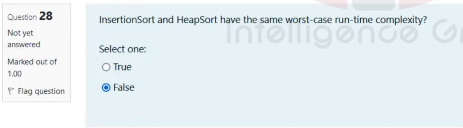 Solved InsertionSort and HeapSort have the same worst-case | Chegg.com