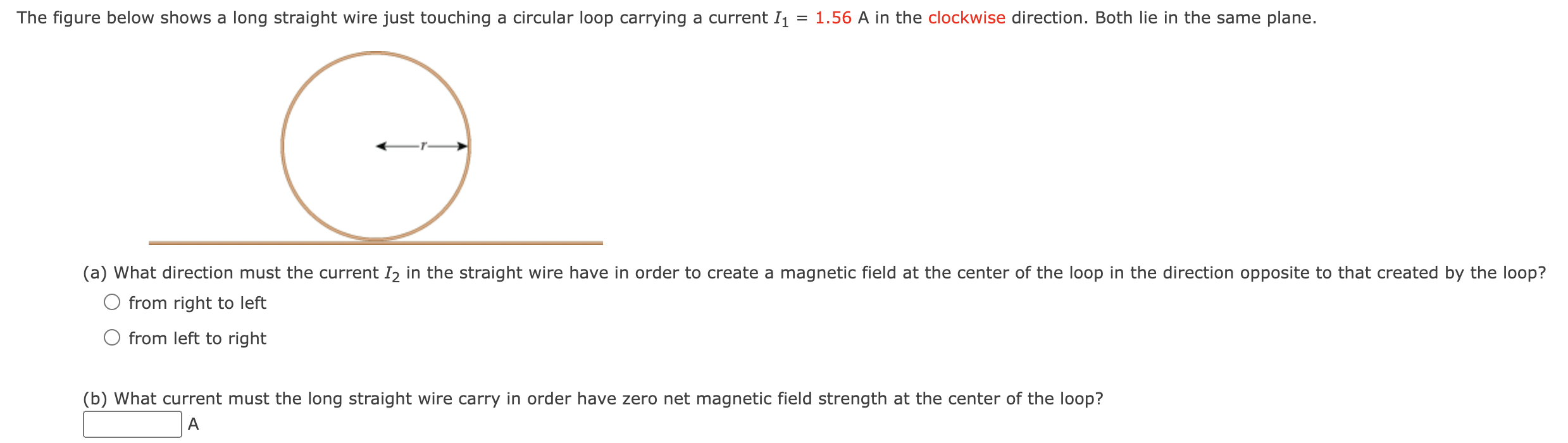 [Solved]: he figure below shows a long straight wire just
