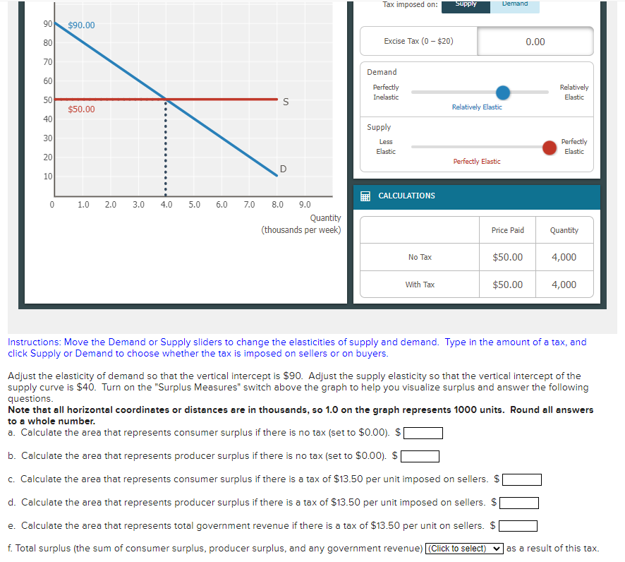 Solved Instructions: Move the Demand or Supply sliders to | Chegg.com