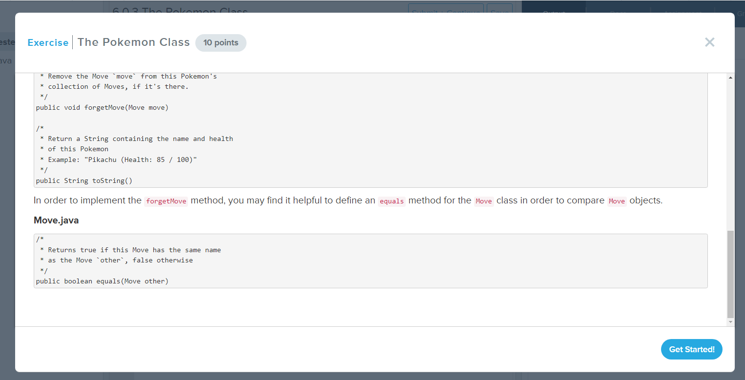 Solved public class Move 2. \{ // Copy over your Move class | Chegg.com