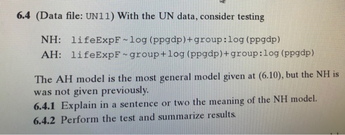 Solved For the data file, go to the R and type in | Chegg.com