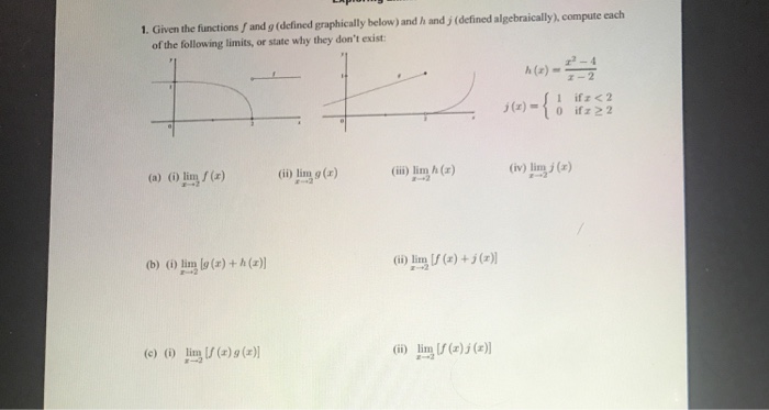 Solved Given the functions f and g (defined graphically | Chegg.com