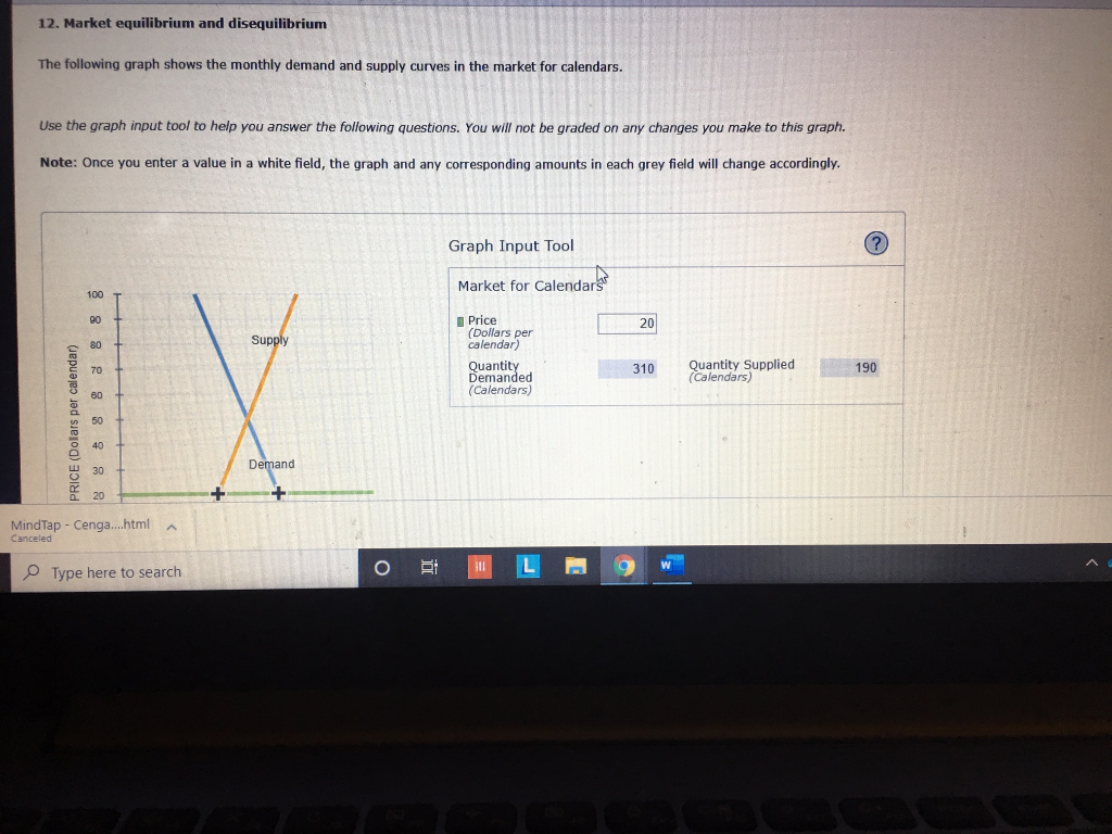 12. Market equilibrium and disequilibrium The | Chegg.com