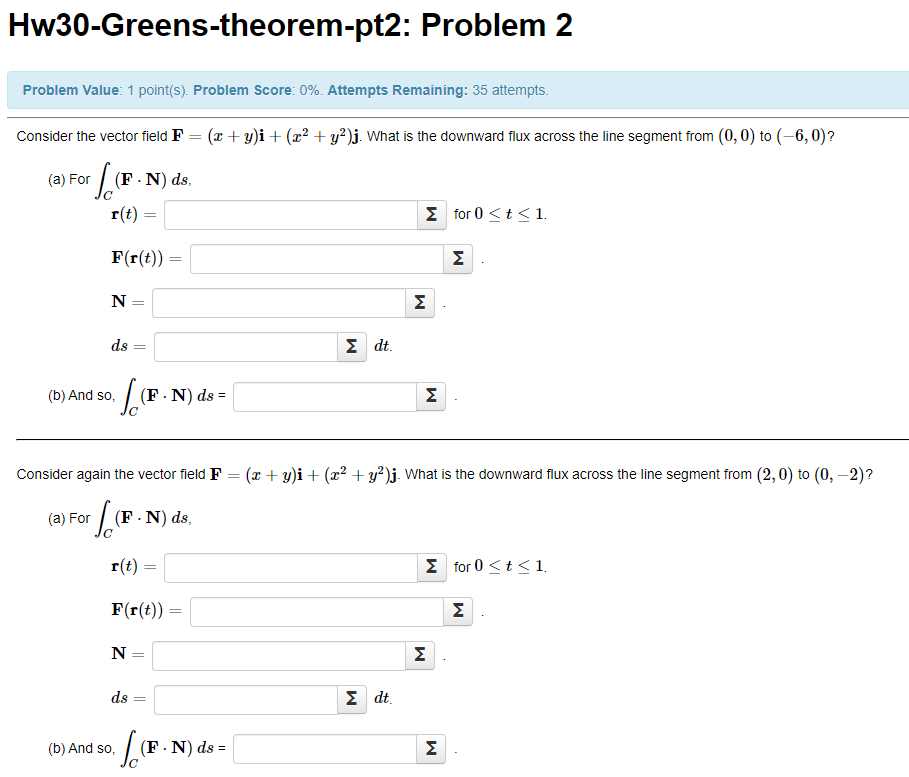 Solved Hw30-Greens-theorem-pt2: Problem 2 Problem Value: 1 | Chegg.com