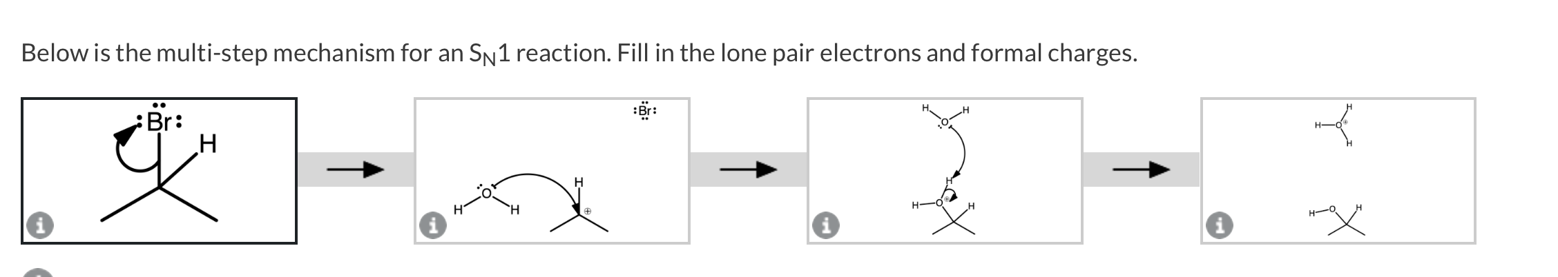 Solved Below is the multi-step mechanism for an SN1 | Chegg.com