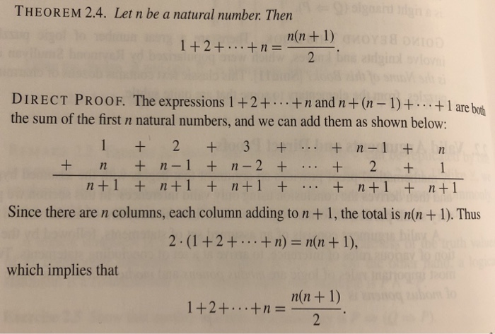 Solved 2.51 The sums discussed in Theorem 2.4 are called | Chegg.com