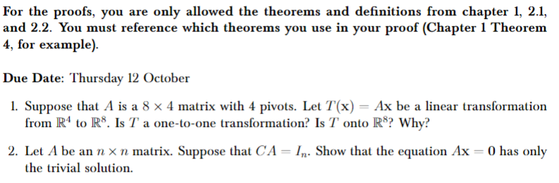 Solved Hello! I'm working on these two problems. For #1, I | Chegg.com
