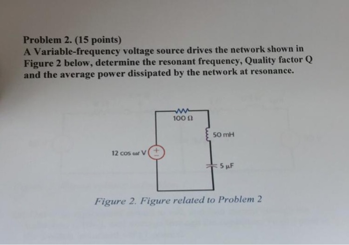 Solved Problem 2. (15 points) A Variable-frequency voltage | Chegg.com