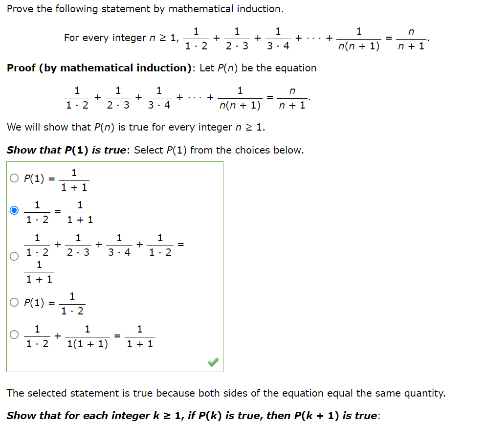 Solved Prove the following statement by mathematical | Chegg.com