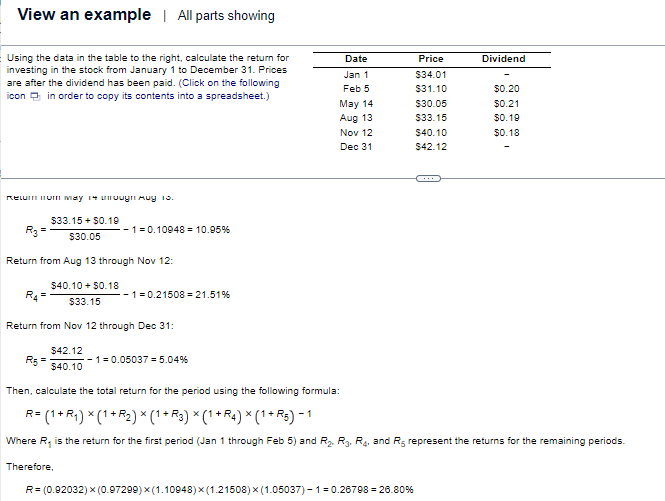 Solved Using the data in the table to the right, calculate | Chegg.com
