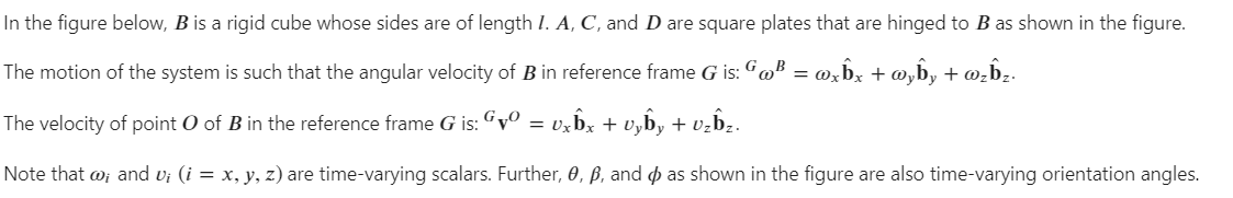 n the figure below, B is a rigid cube whose sides are | Chegg.com